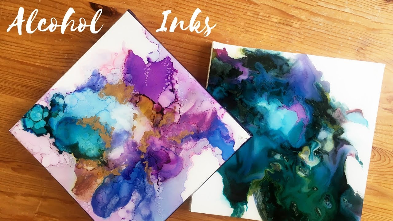 How to Paint With Alcohol Inks on Canvas