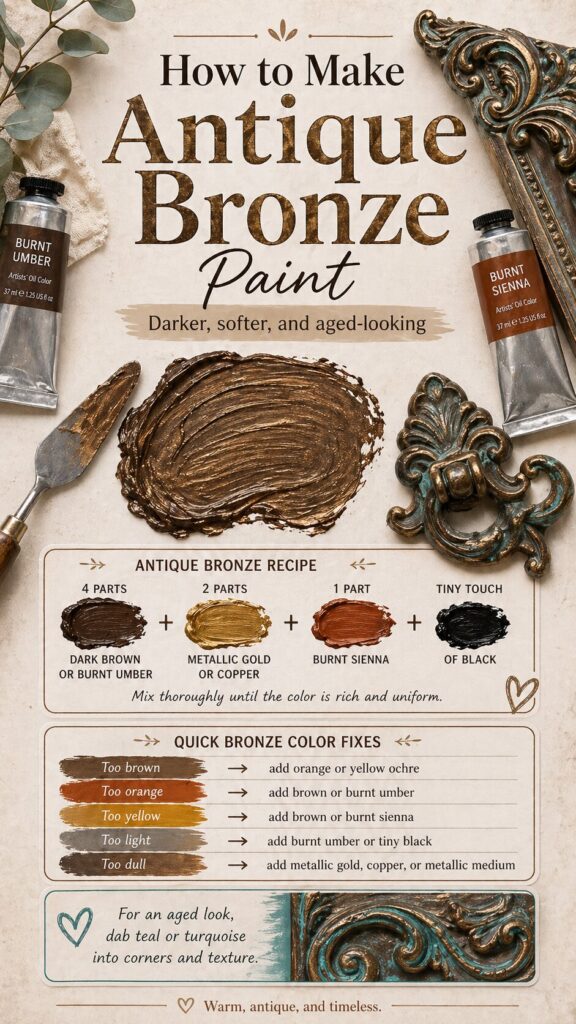 How To Make Bronze Color Paint: Simple Recipes That Actually Work