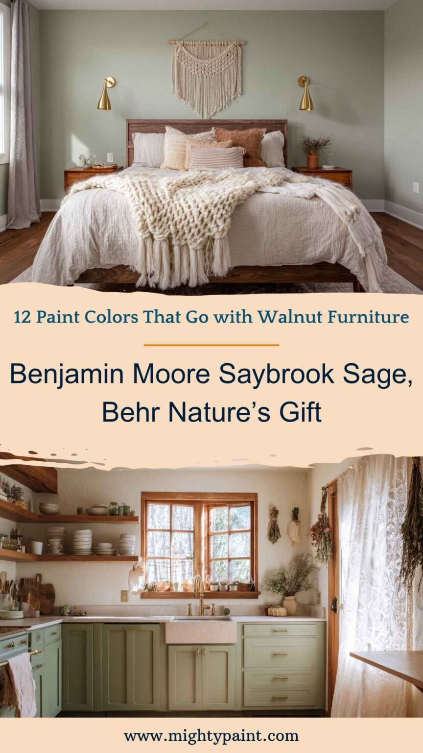 12 Stunning Paint Colors That Go Beautifully with Walnut Furniture