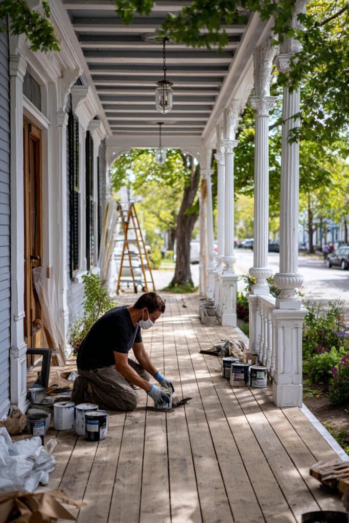 How To Paint Porch Columns Easily and Beautifully at Home