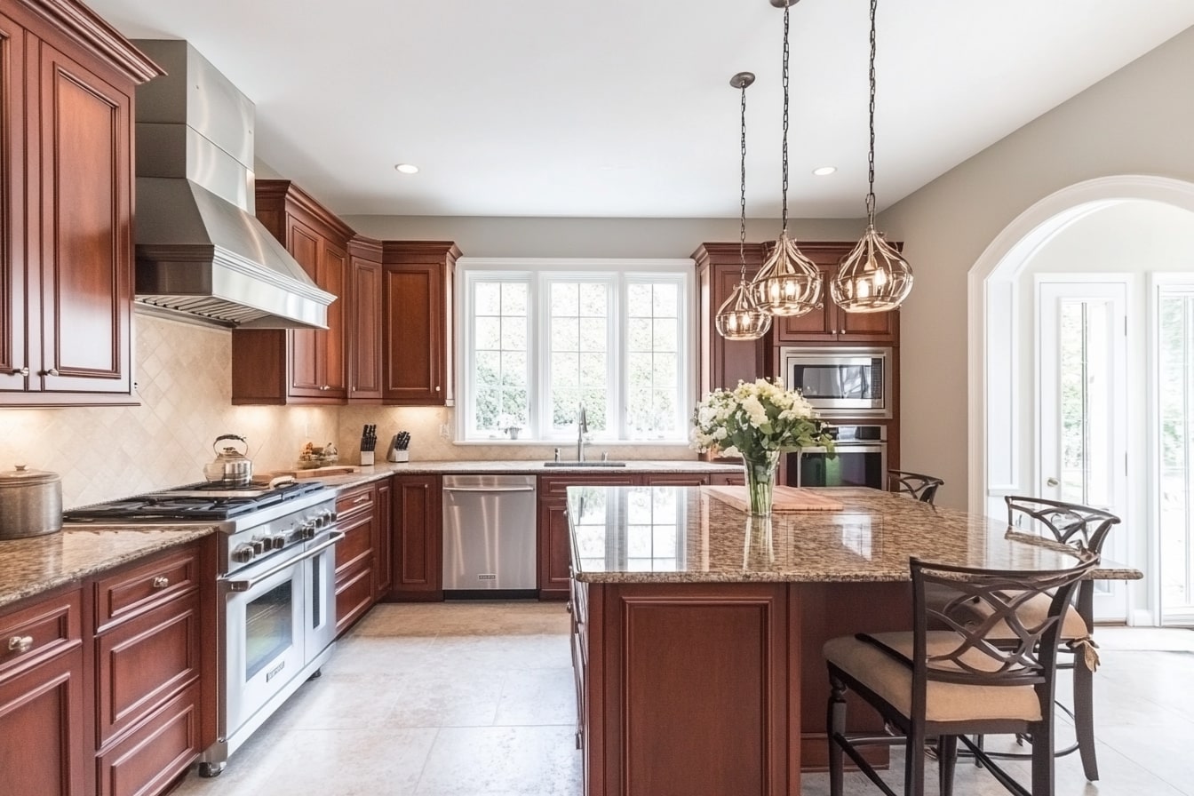 7 Timeless Paint Colors That Work Wonders with Cherry Cabinets