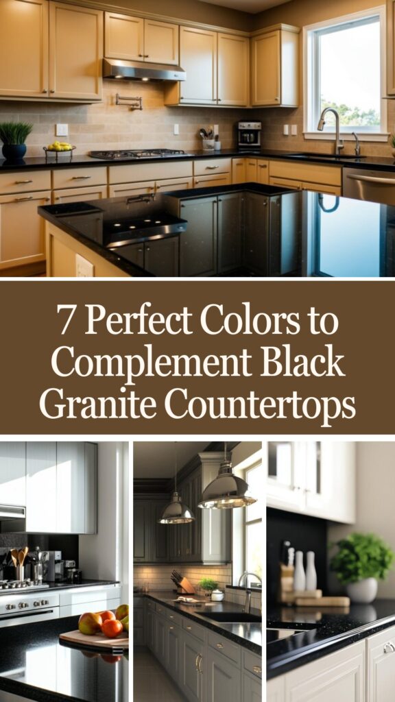 7 Perfect Colors to Complement Black Granite Countertops