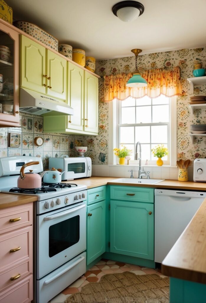 How to Create a Kitsch-Inspired Kitchen with Vintage Paint Colors