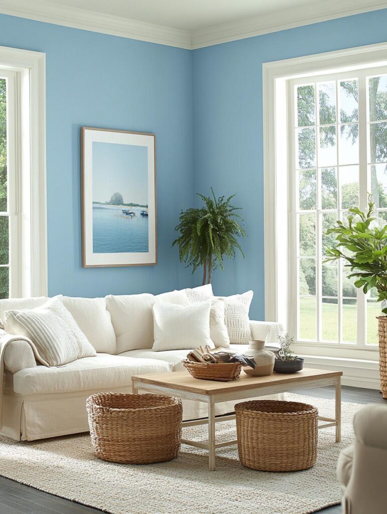 20 Serene Accent Wall Colors for a Peaceful Living Room