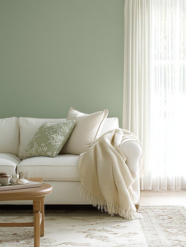 20 Serene Accent Wall Colors for a Peaceful Living Room