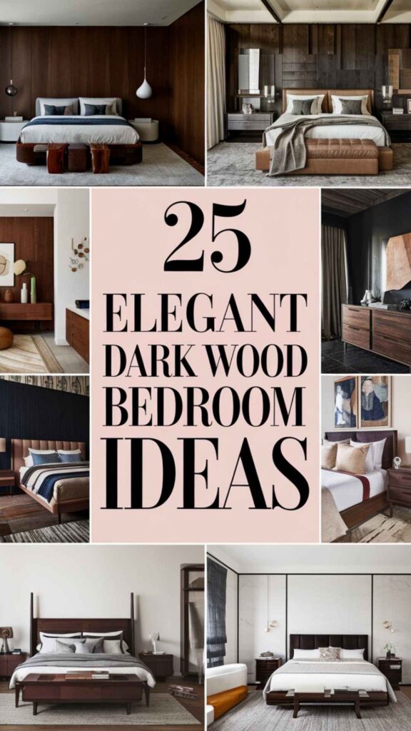 25 Elegant Dark Wood Bedroom Ideas for a Sophisticated Retreat