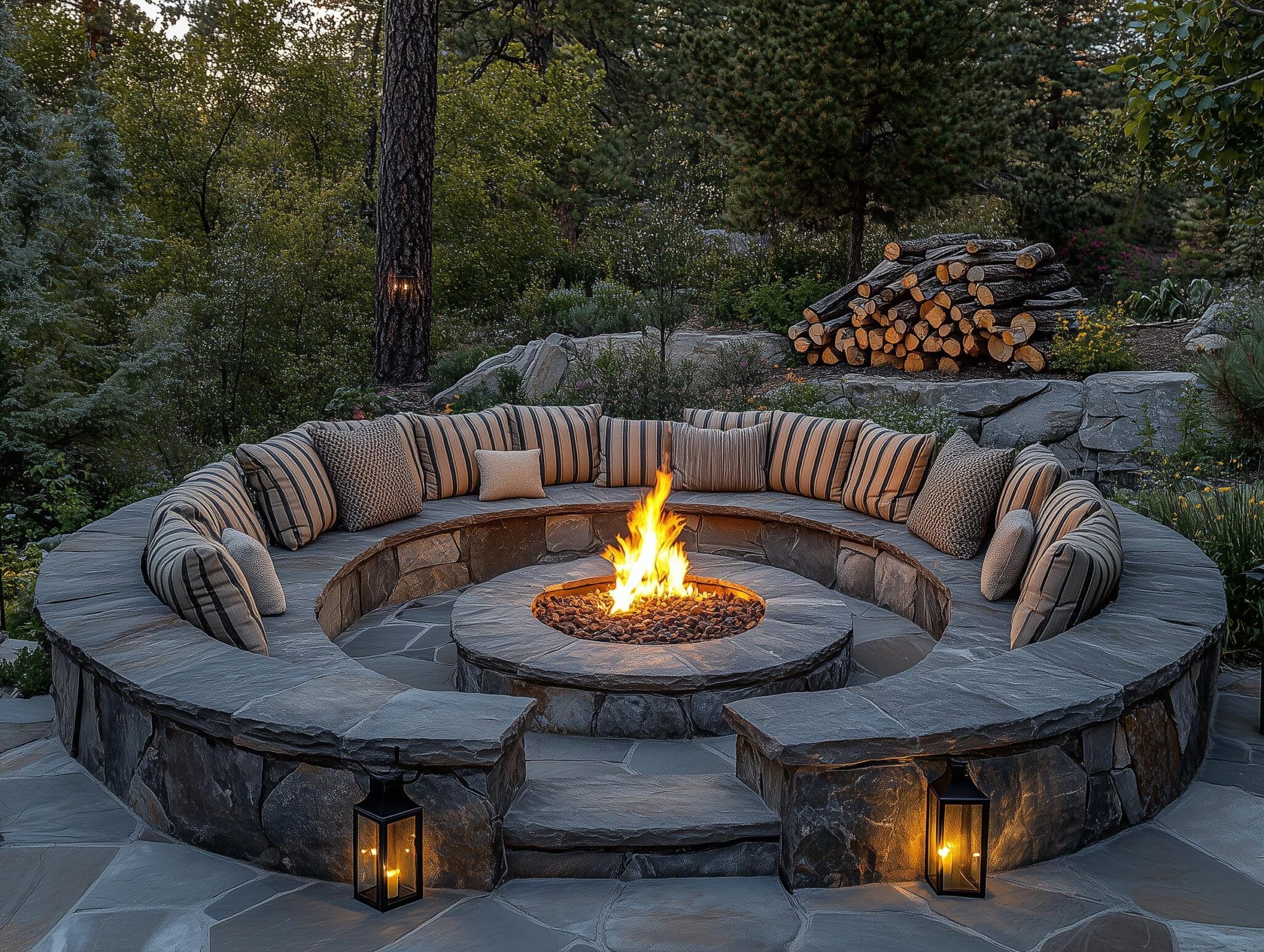 15 Outdoor Fire Pit Seating Area Ideas for Year-Round Enjoyment