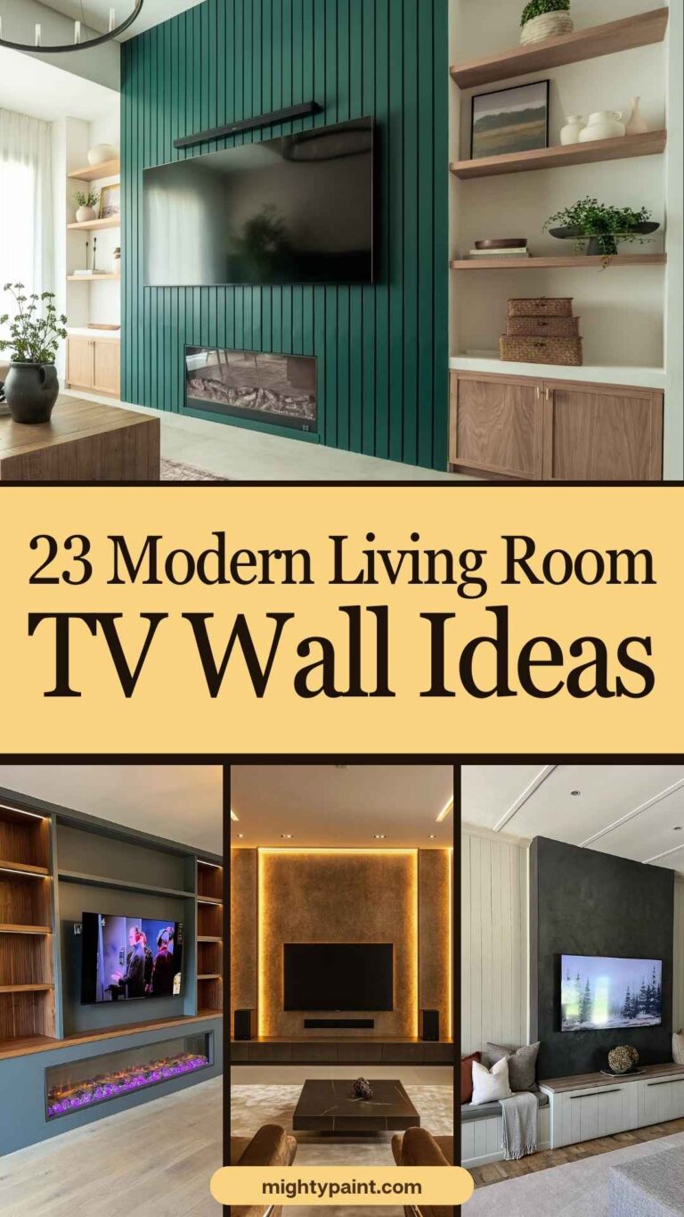 23 Modern Living Room TV Wall Ideas & Inspirations