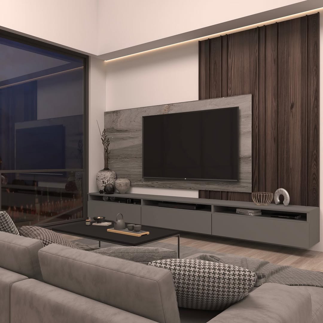 23 Modern Living Room TV Wall Ideas & Inspirations