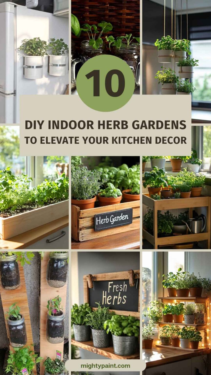 10 DIY Indoor Herb Gardens to Elevate Your Kitchen Decor