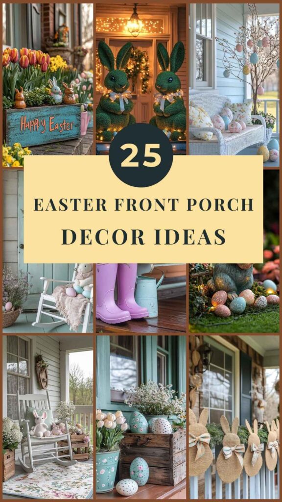 25 Easter Front Porch Decor Ideas to Welcome Spring with Style