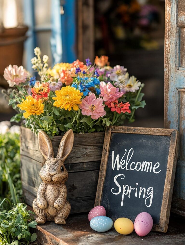 25 Easter Front Porch Decor Ideas to Welcome Spring with Style