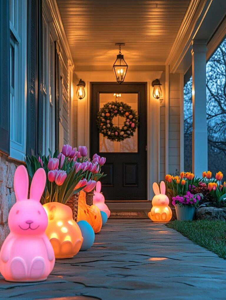 25 Easter Front Porch Decor Ideas to Welcome Spring with Style