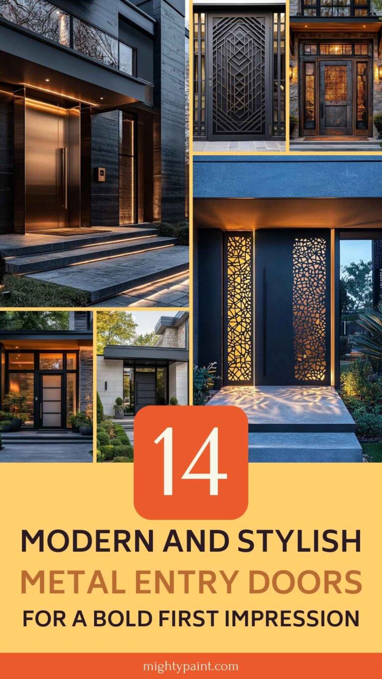 14 Modern And Stylish Metal Entry Doors for a Bold First Impression