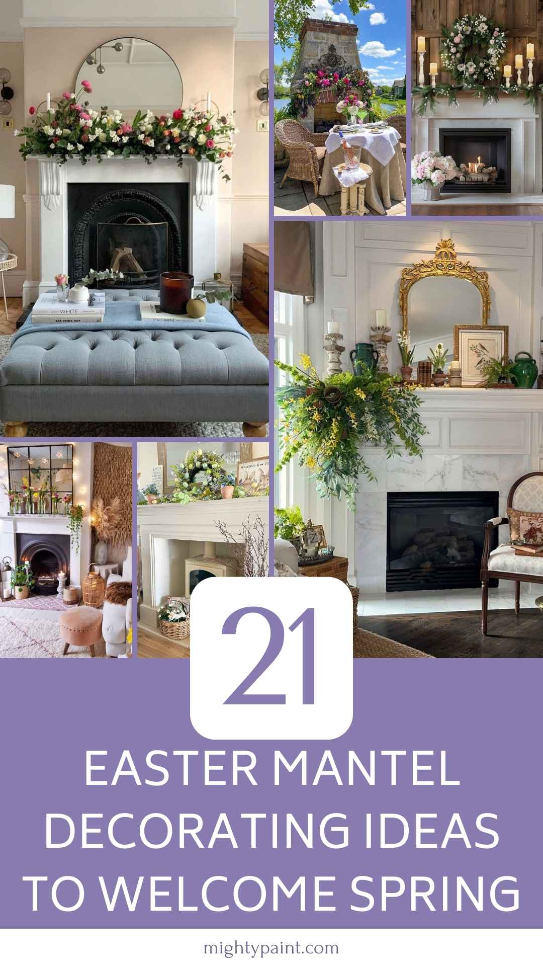 21 Easter Mantel Decorating Ideas to Welcome Spring in Style
