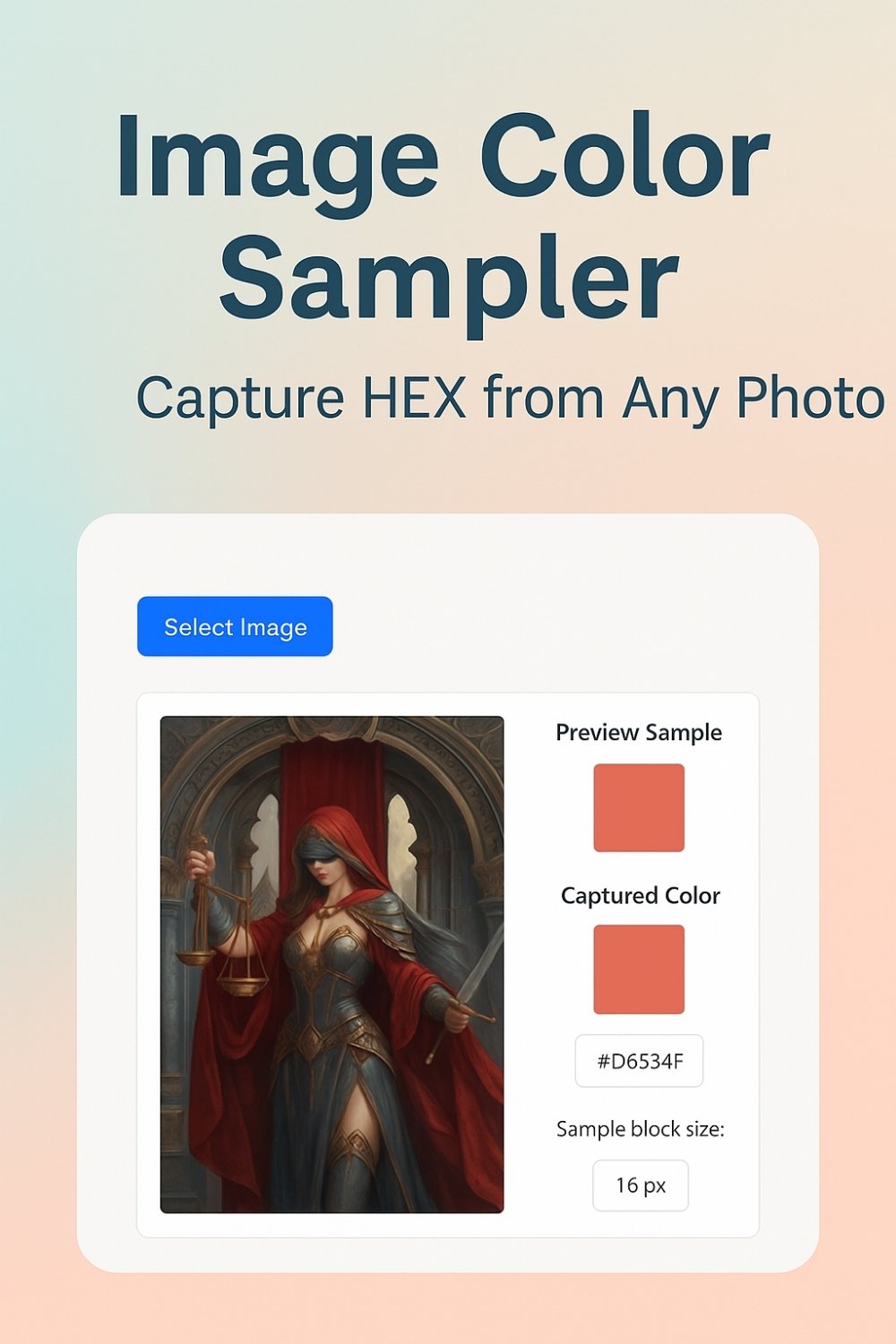 Image Color Sampler Tool – Capture HEX from Any Photo