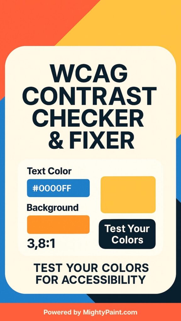 Accessible Color Contrast Tool (AA/AAA) with Auto-Fix