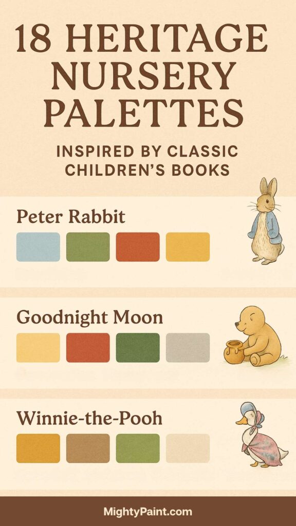 18 Heritage Nursery Palettes Inspired by Famous Children’s Books