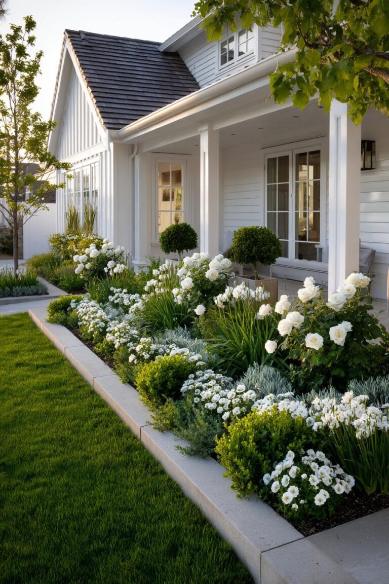 20 Front of House Flower Bed Ideas to Instantly Boost Curb Appeal