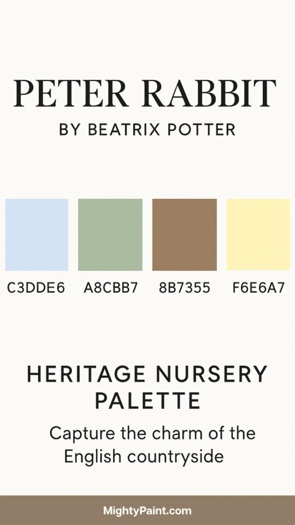 18 Heritage Nursery Palettes Inspired by Famous Children’s Books
