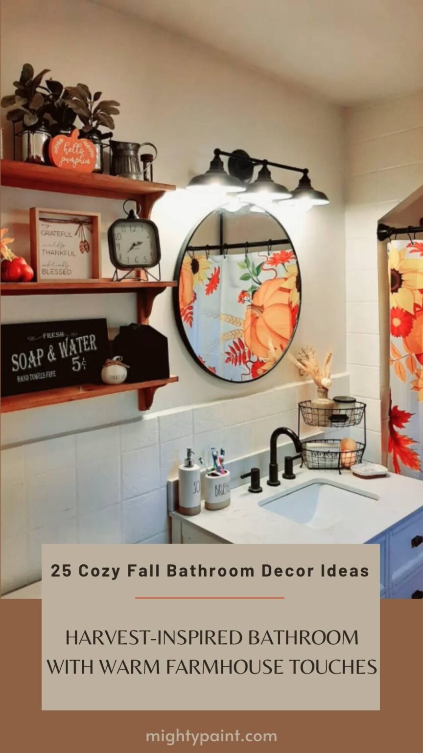 🍂 25 Cozy Fall Bathroom Décor Ideas to Warm Up Your Space