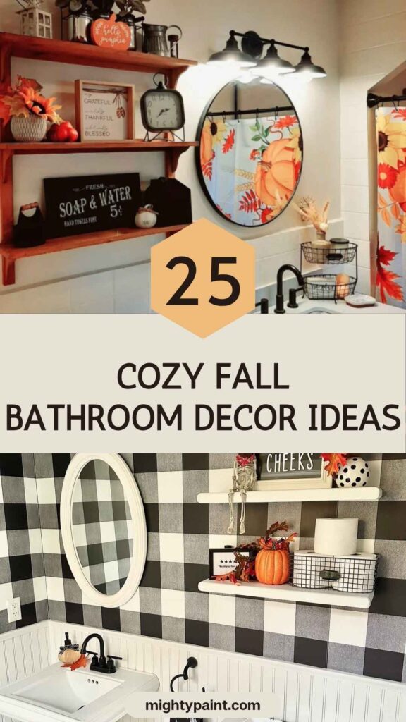 🍂 25 Cozy Fall Bathroom Décor Ideas to Warm Up Your Space