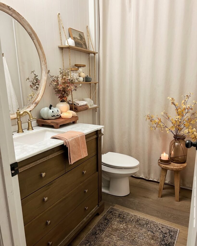 🍂 25 Cozy Fall Bathroom Décor Ideas to Warm Up Your Space