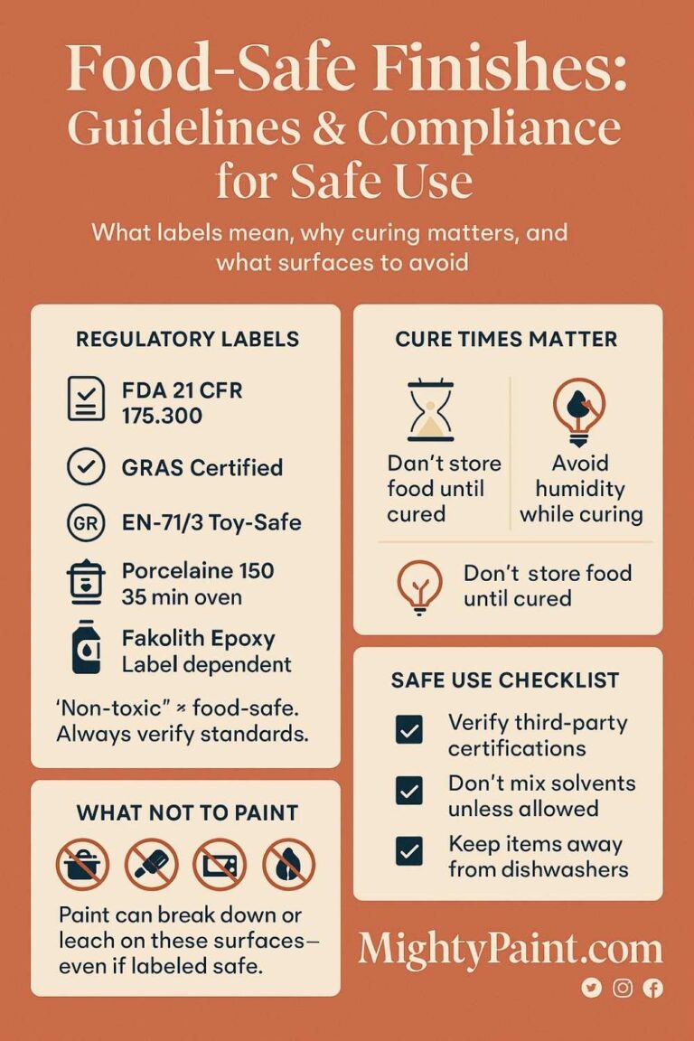 Best Food Safe Paints & Finishes for Wood, Ceramic, Metal & Glass